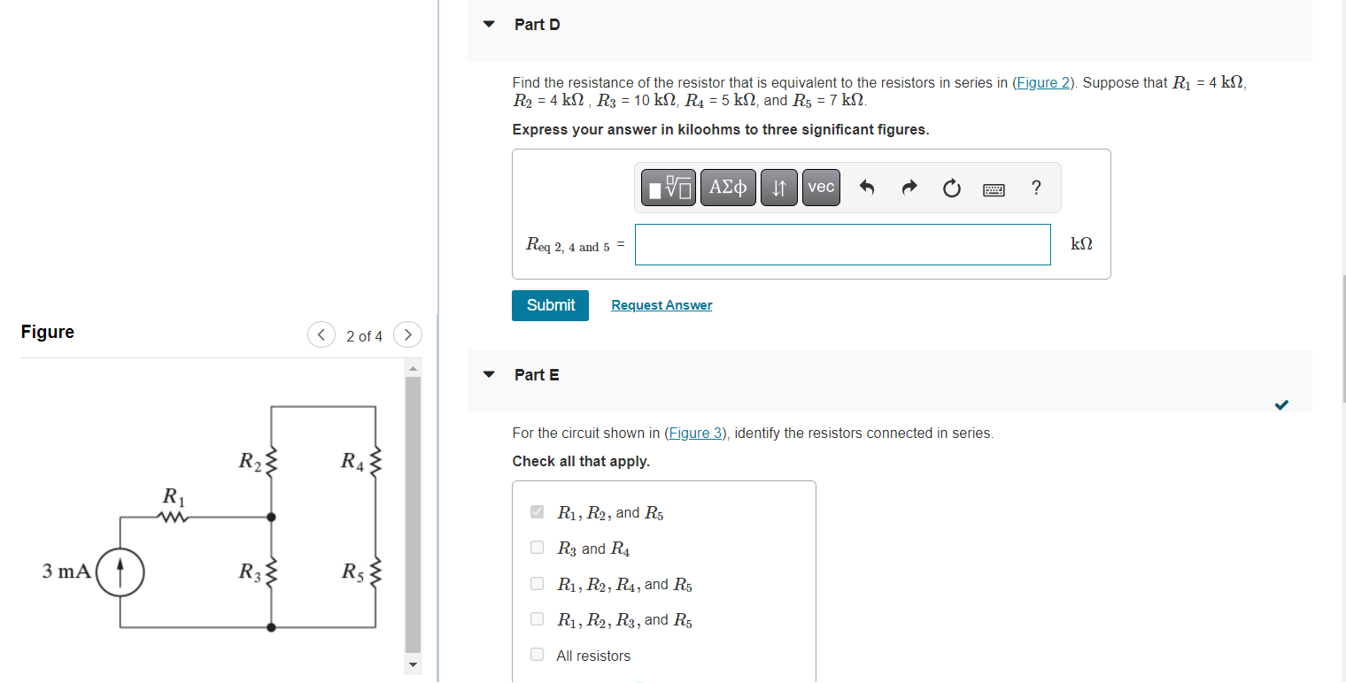 Solved Find the resistances of the resistors that are | Chegg.com