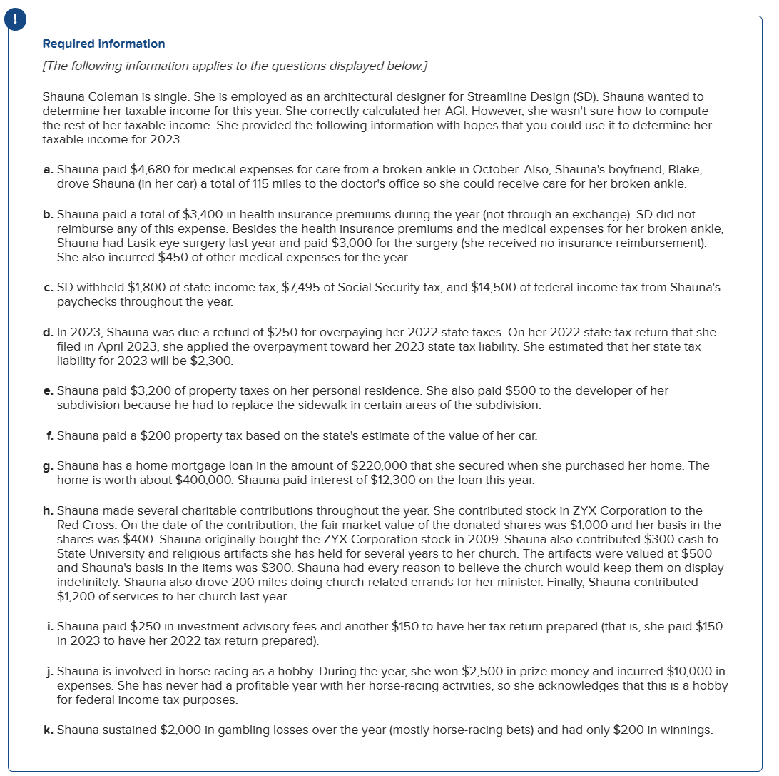 Solved Required information [The following information Solved Required information [The following information