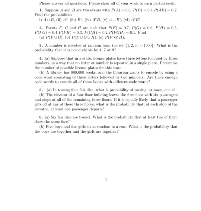 Solved Suppose A and B are two events with P(A) = 0.6, P(B) | Chegg.com
