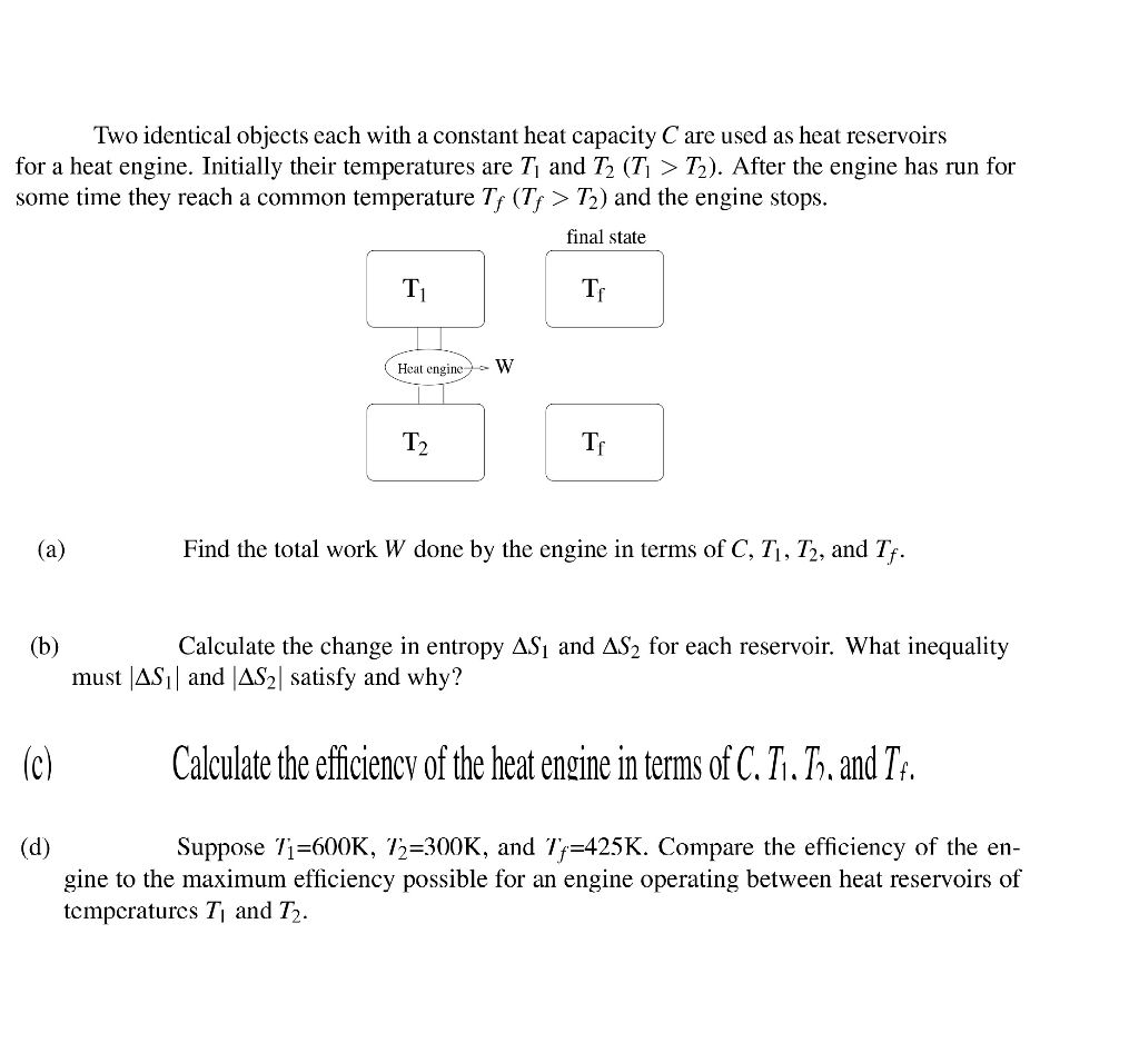 Solved Two identical objects each with a constant heat | Chegg.com