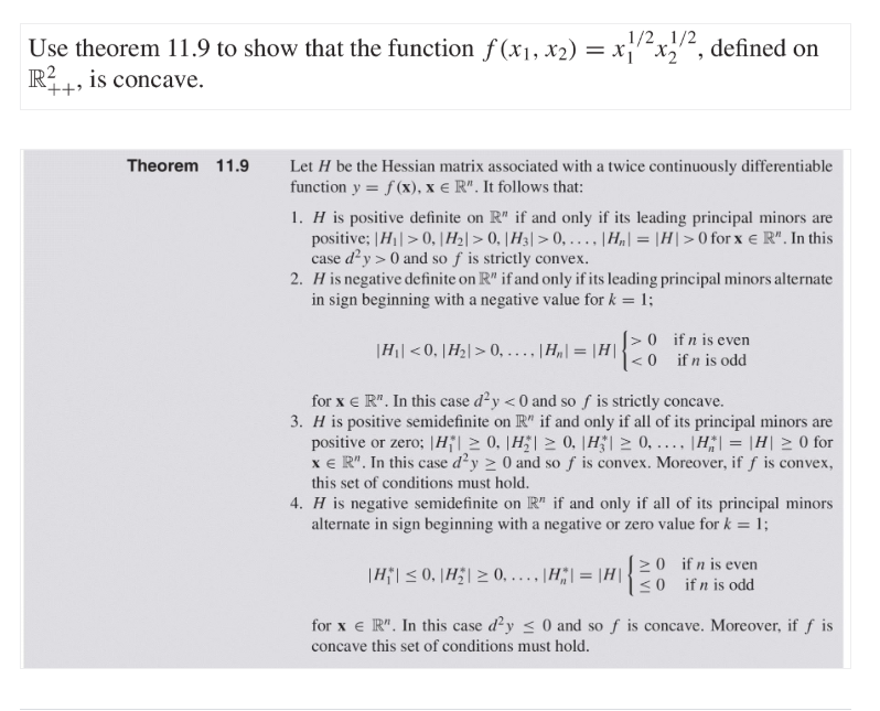 Solved Use theorem 11.9 to show that the function | Chegg.com