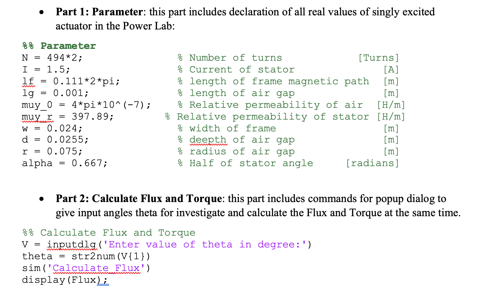 Part 1 Parameter This Part Includes Declaration