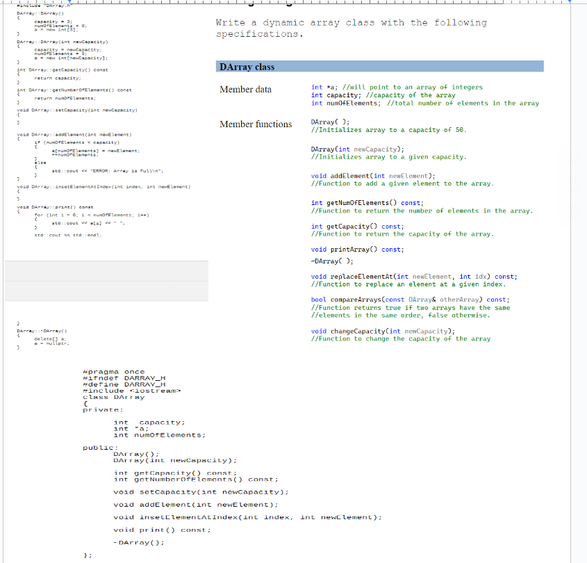 Solved 3 DArrmy: : Darrarl? detere[3 a; 3 4pragma once | Chegg.com