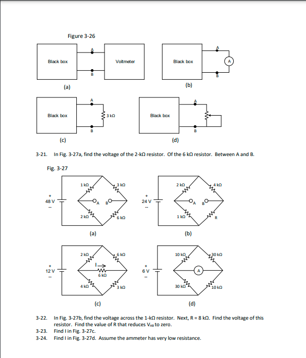 Solved Problems 3-1. In Fig. 3-24a, find Vout when the wiper | Chegg.com