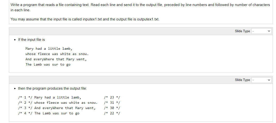 Solved Write a program that reads a file containing text. | Chegg.com