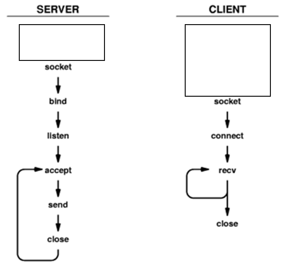 Solved Figure 3(A sequence of Socket Primitives) shows a | Chegg.com