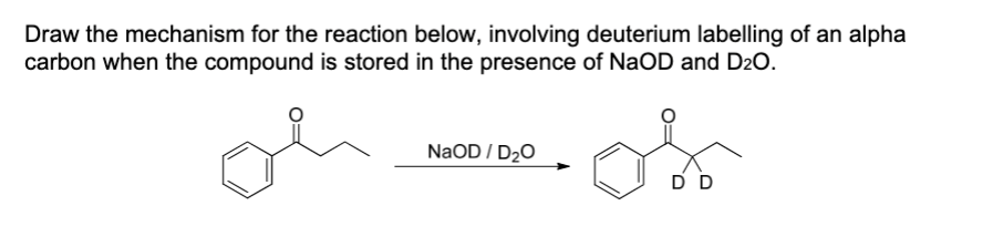 Solved Draw the mechanism for the reaction below, involving | Chegg.com