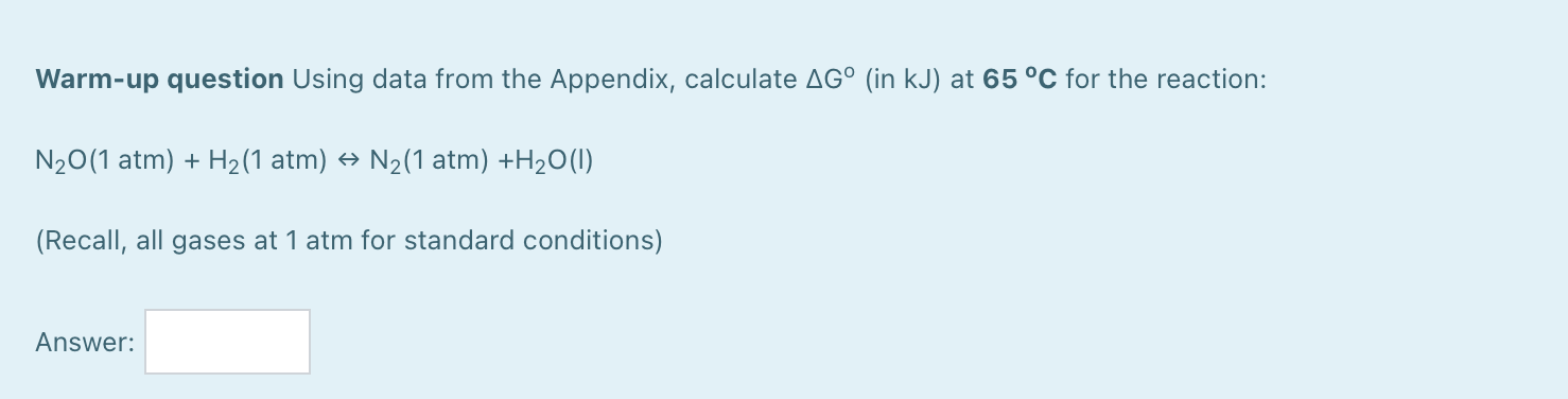 Solved Endothermic reaction; decrease in entropy: Calculate | Chegg.com