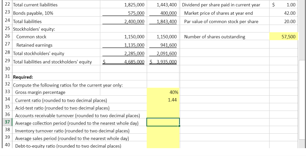 Solved \begin{tabular}{|l|l|} \hline 40 & Debt-to-equity | Chegg.com