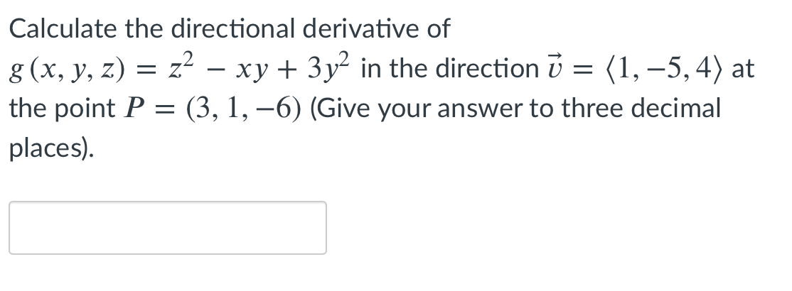 Solved 2 Calculate The Directional Derivative Of G X Y