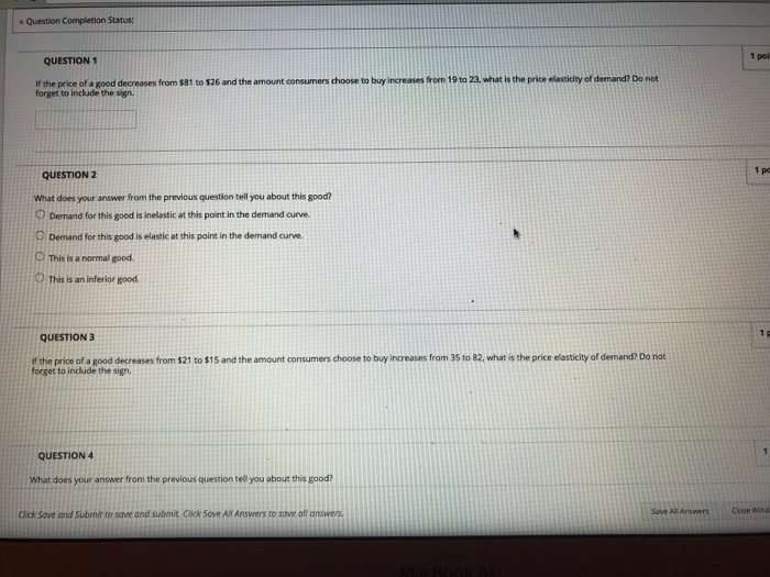 Solved Question Completion Status: 1 pol QUESTION1 If the | Chegg.com