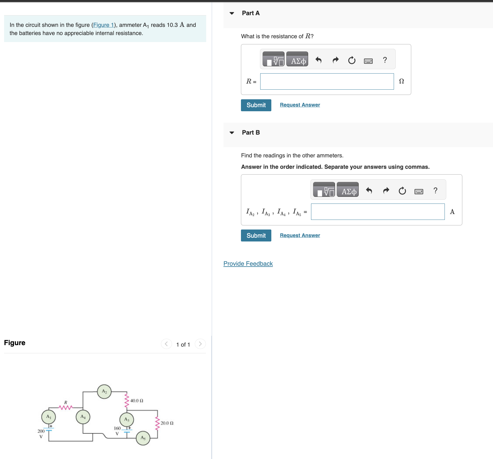 Solved Part AIn the circuit shown in the figure (Figure 1), | Chegg.com