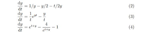 Solved dtdy=1/y−y/2−t/2y dtdy=t1eyt−ty dtdy=et+y−et+y4−1 | Chegg.com