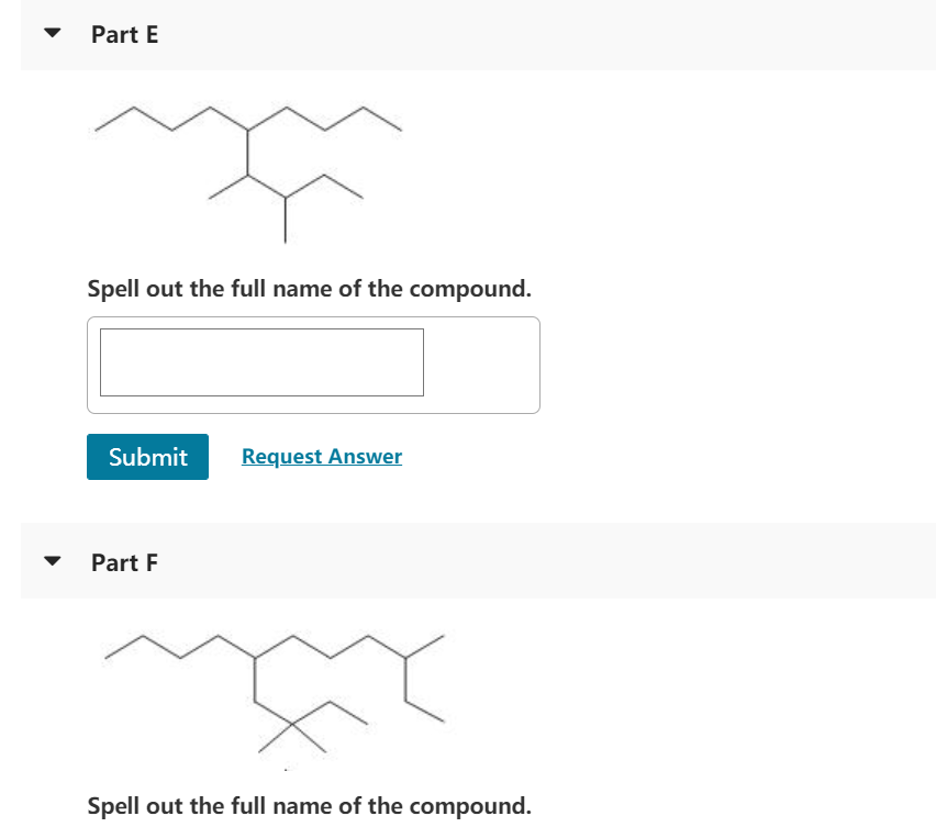 Solved What is each compound's systematic name? Part A | Chegg.com