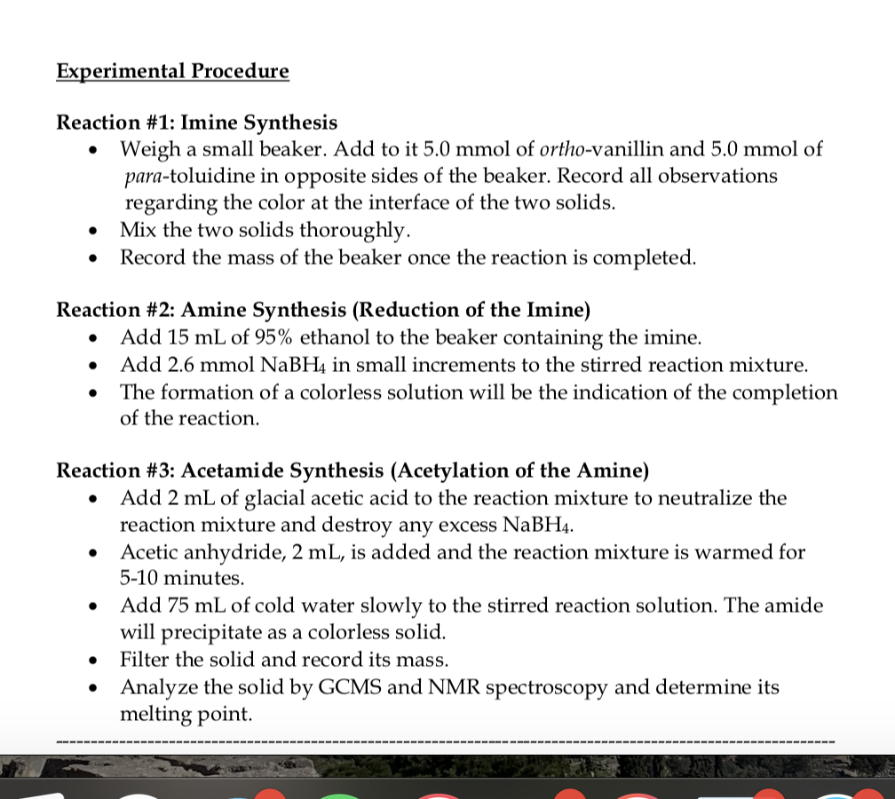 Solved Background Reductive amination is usually a one-pot | Chegg.com