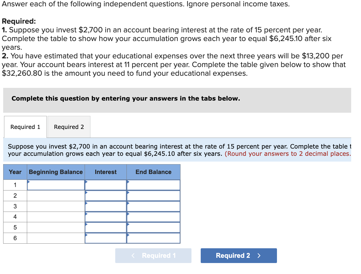 Solved Answer each of the following independent questions. | Chegg.com