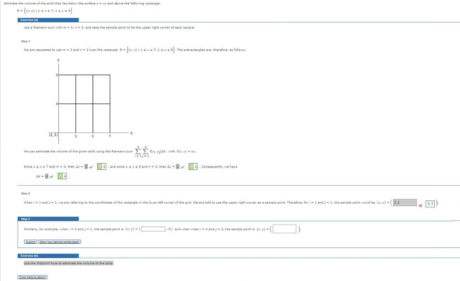 Solved Estimate the volume of the solid that lies below the | Chegg.com