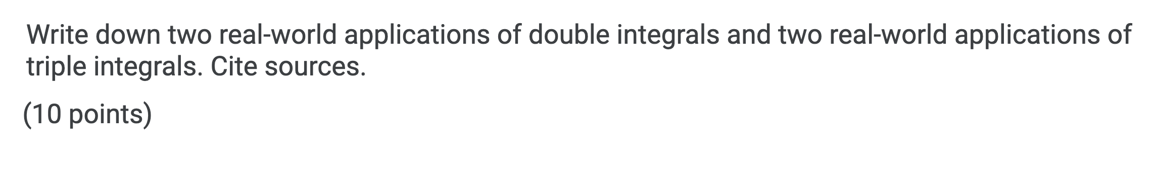 Solved Write down two real-world applications of double | Chegg.com