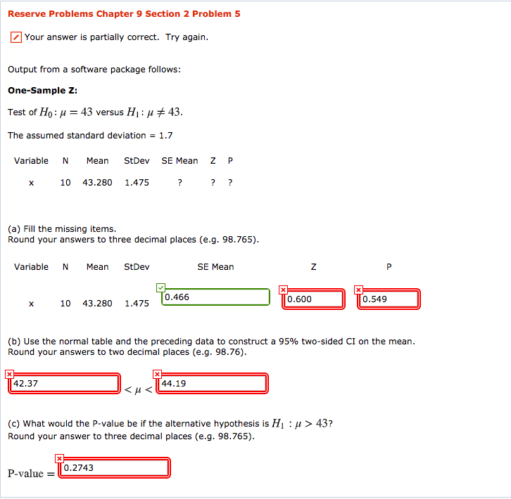 Solved Reserve Problems Chapter 9 Section 2 Problem 5 Your | Chegg.com