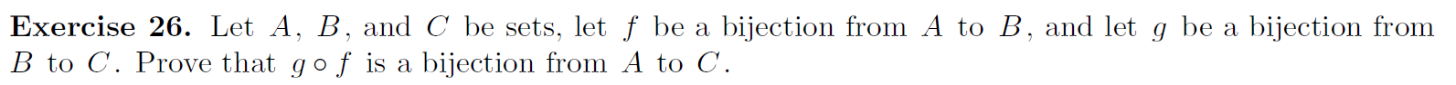 Solved Exercise 26. Let A,B, and C be sets, let f be a | Chegg.com
