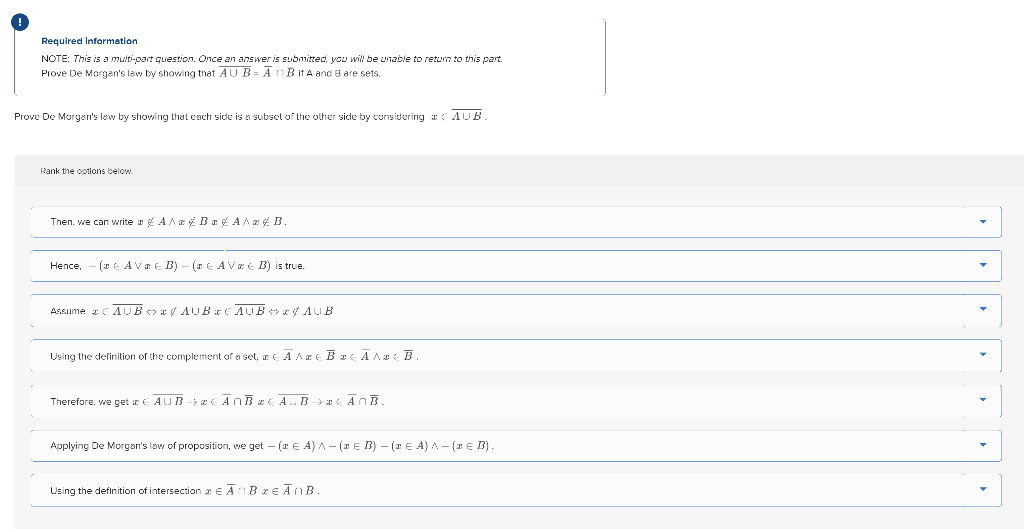 Solved Required Information NOTE: This is a multi-part | Chegg.com