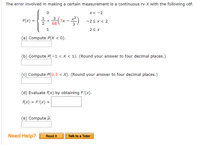 Solved The error involved in making a certain measurement is | Chegg.com