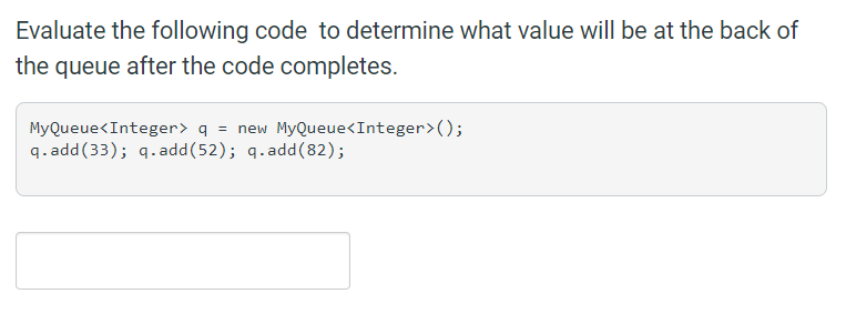 Solved Evaluate the following code to determine the output. | Chegg.com