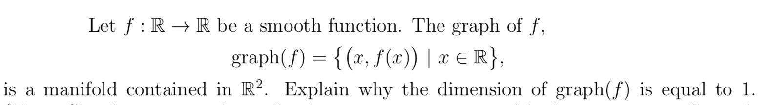 Solved Let f:R + R be a smooth function. The graph of f, | Chegg.com