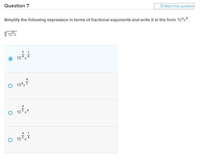 Solved Question 7 O Mark This Question Simplify The Chegg