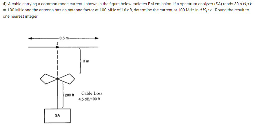 Solved A cable carrying a common-mode current I shown in the | Chegg.com