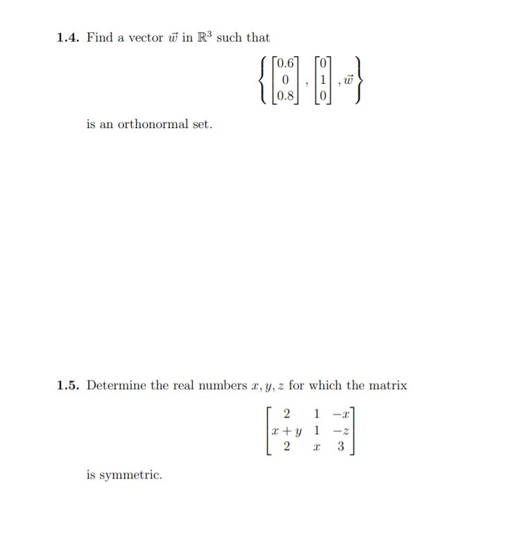 Solved 1.1. If L: R2 + R4 is a linear mapping such that 3 -1 | Chegg.com