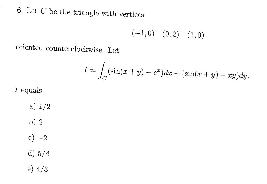Solved Let C ﻿be the triangle with | Chegg.com