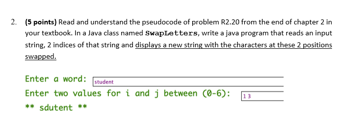 Solved "..R2.20 The following pseudocode describes how to | Chegg.com