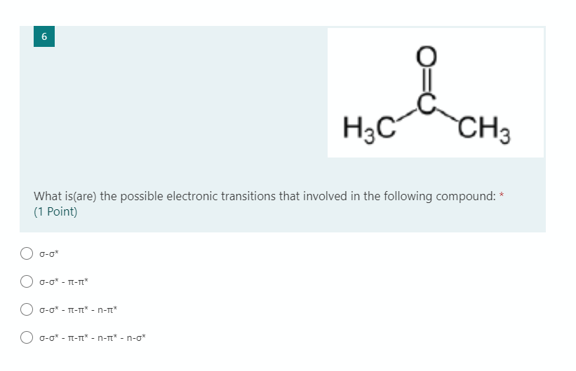 Solved 6 Hc Ch3 What Isare The Possible Electronic 