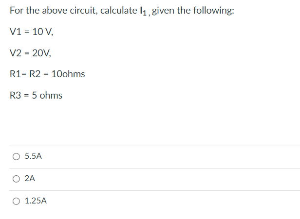 Solved R1 R2 11 12 G R3 For the above circuit, calculate 12 | Chegg.com