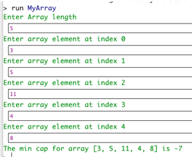 Solved Write a static method named minGap that accepts an | Chegg.com