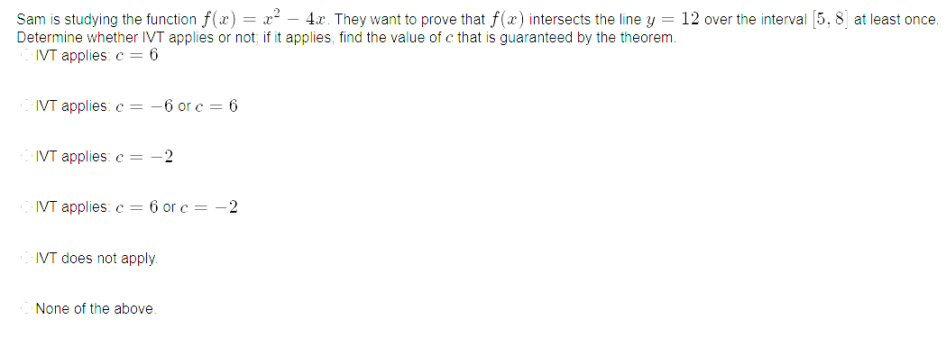 Solved Sam is studying the function f(x)=x2−4x. They want to | Chegg.com