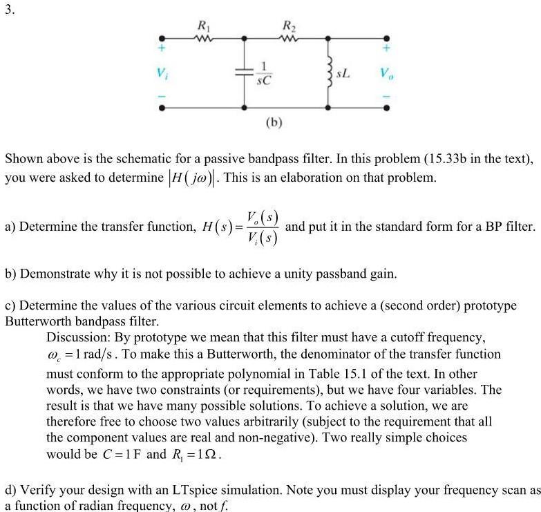 Solved Please DO ALL PARTS, show your LTSpice schematic | Chegg.com