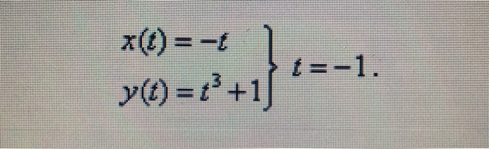 Solved Graph the parametric curve, include the point | Chegg.com