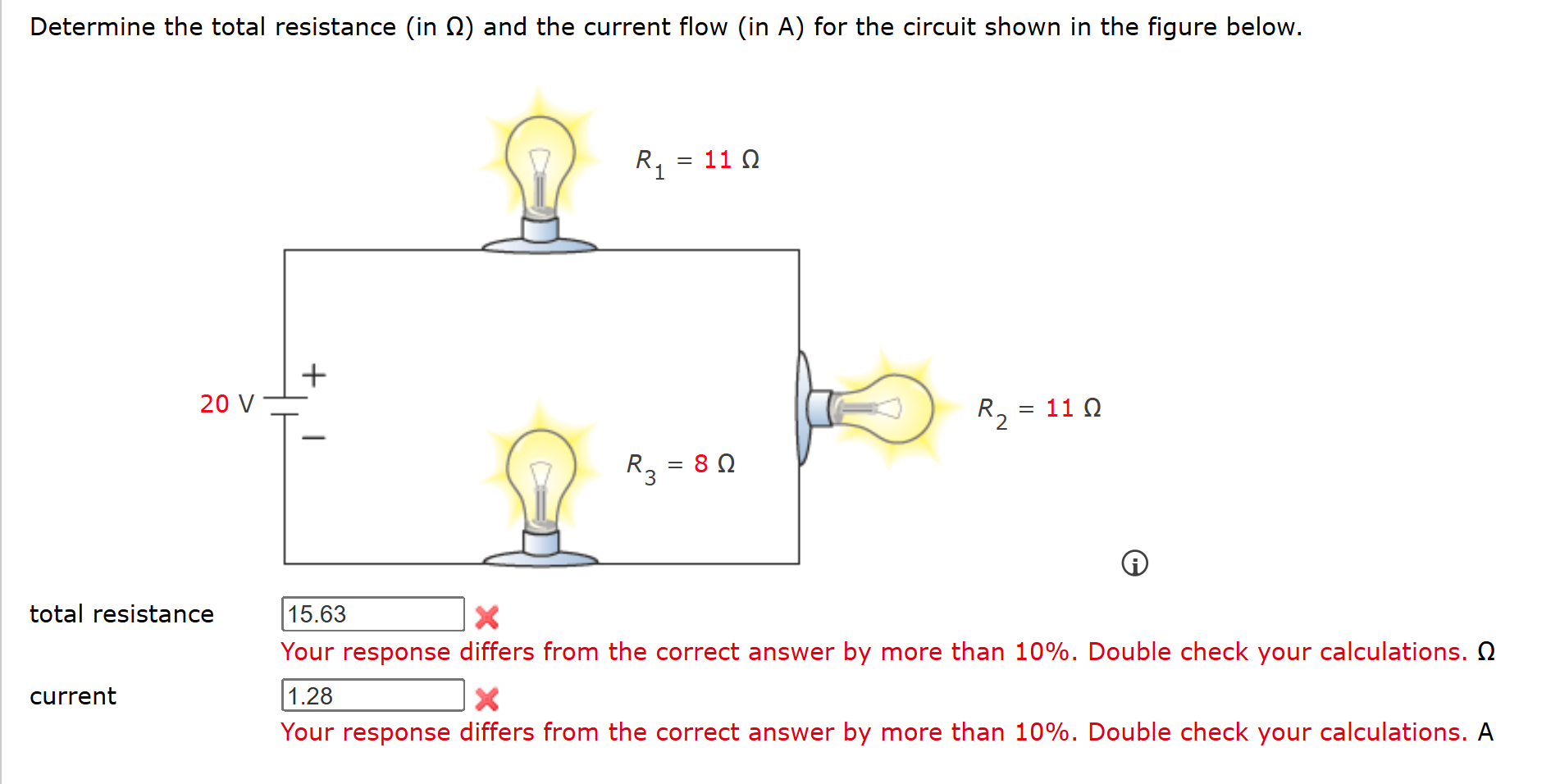 Solved Determine the total resistance (in \( \Omega \) ) | Chegg.com