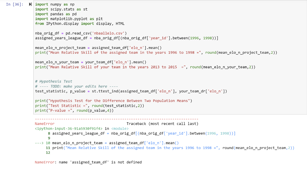 Solved Step 6: Hypothesis Test for the Difference Between | Chegg.com