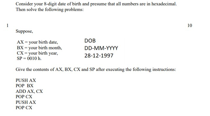 Solved subject: Microprocessor Note: please give correct | Chegg.com