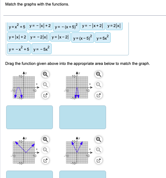 Solved Match the graphs with the functions. | Chegg.com