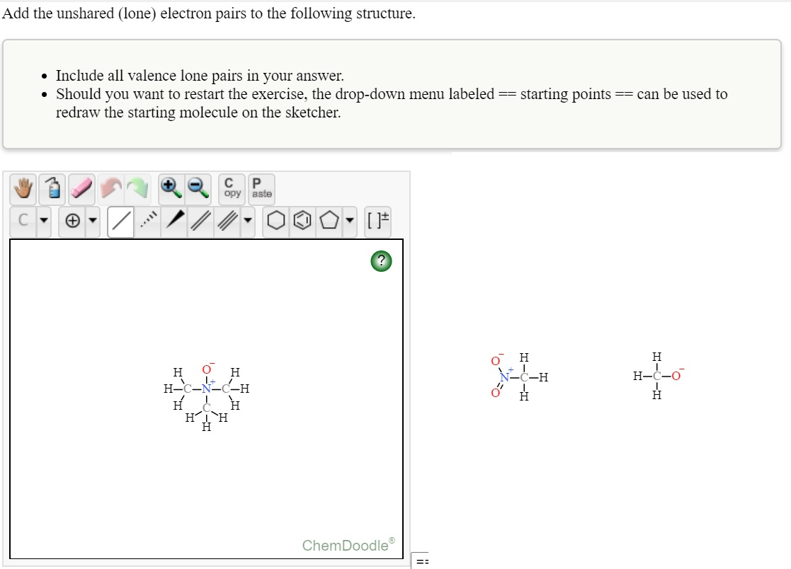 Solved Add the unshared (lone) electron pairs to the | Chegg.com