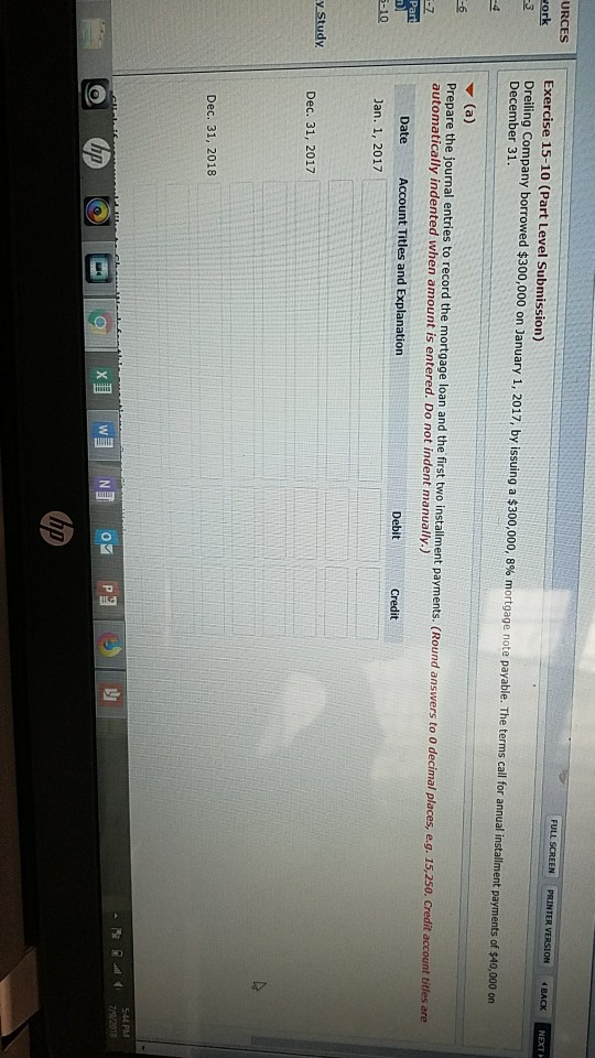 Solved URCES NEXT Exercise 15-10 (Part Level Submission) | Chegg.com