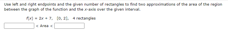 Solved Use left and right endpoints and the given number of | Chegg.com