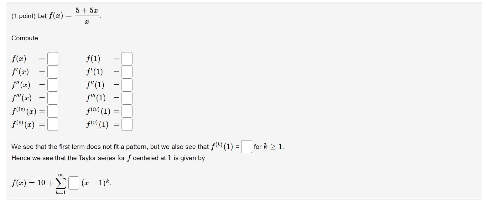 Solved (1 point) Use sigma notation to write the Maclaurin | Chegg.com