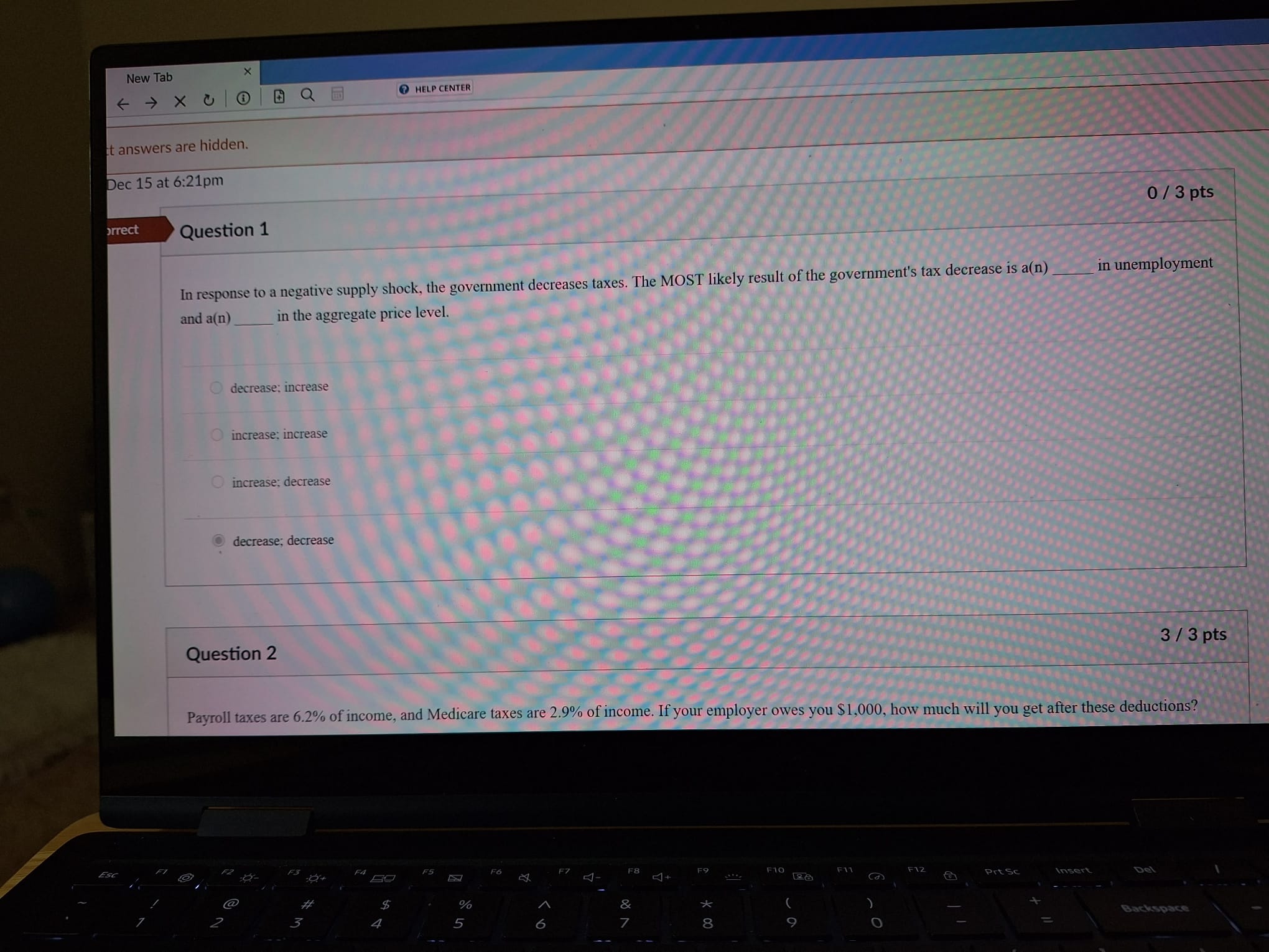 Solved New Tab larr→×↻ ﻿Dec 15 at 6:21pm ﻿ ﻿Dec 15 at 6:21pm | Chegg.com