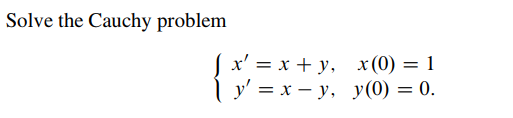 Solved Solve the Cauchy problem Solve the Cauchy problem | | Chegg.com