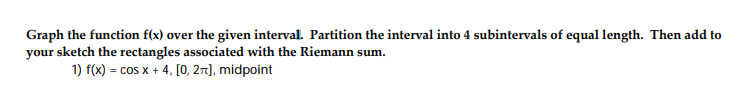 Solved Graph the function f(x) over the given interval. | Chegg.com